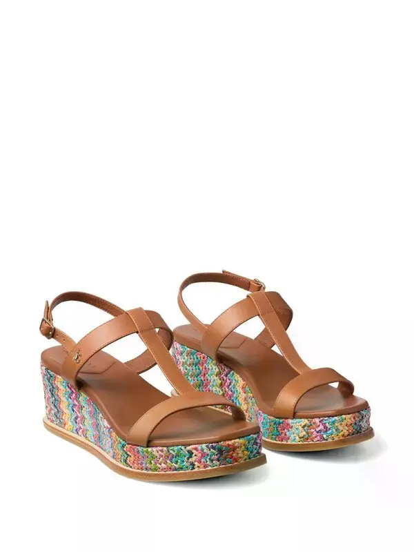 JIMMY CHOO Theia Wedge Heeled Sandals - Brown