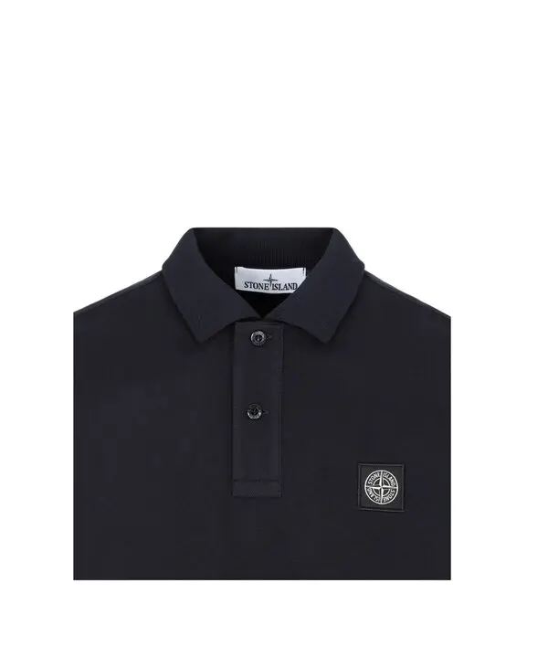 Stone Island Compass Patch Short-sleeved Polo Shirt