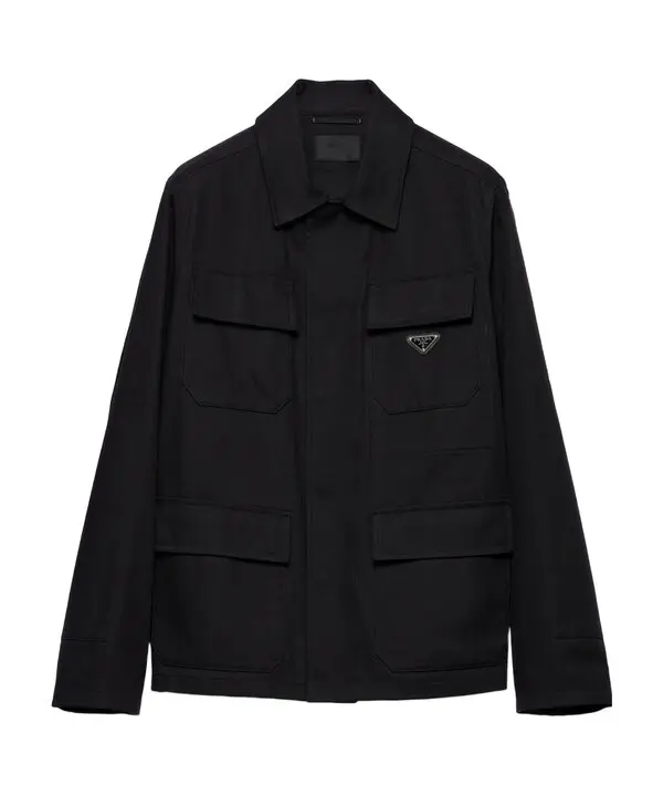 Prada Triangle-logo Straight Hem Jacket
