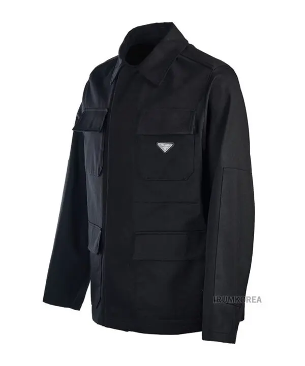 Prada Triangle-logo Straight Hem Jacket