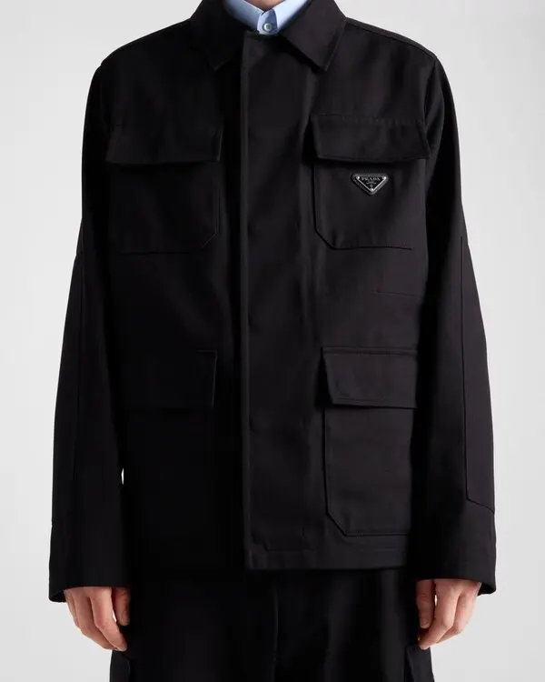 Prada Triangle-logo Straight Hem Jacket