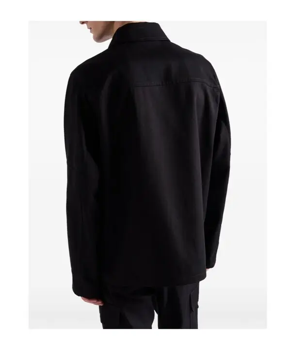 Prada Triangle-logo Straight Hem Jacket