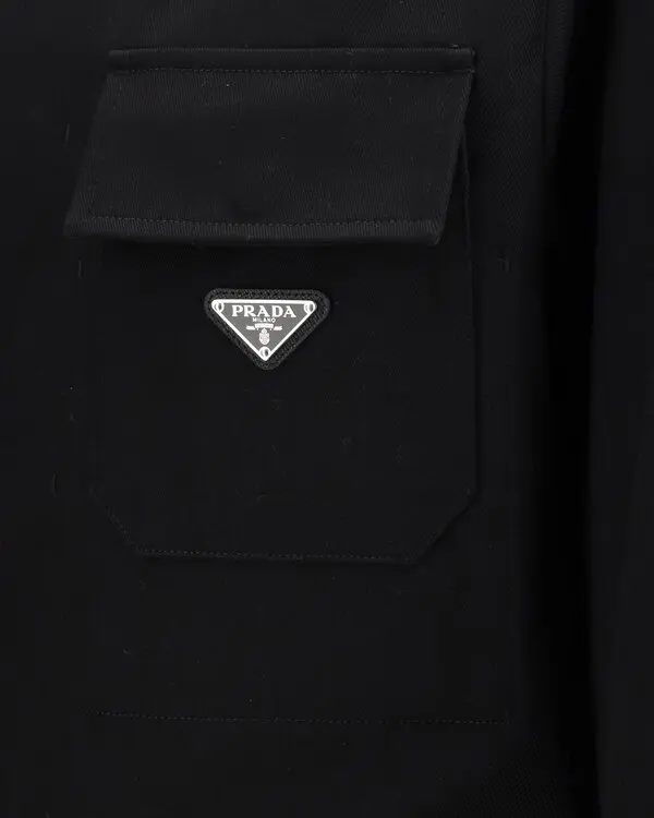Prada Triangle-logo Straight Hem Jacket