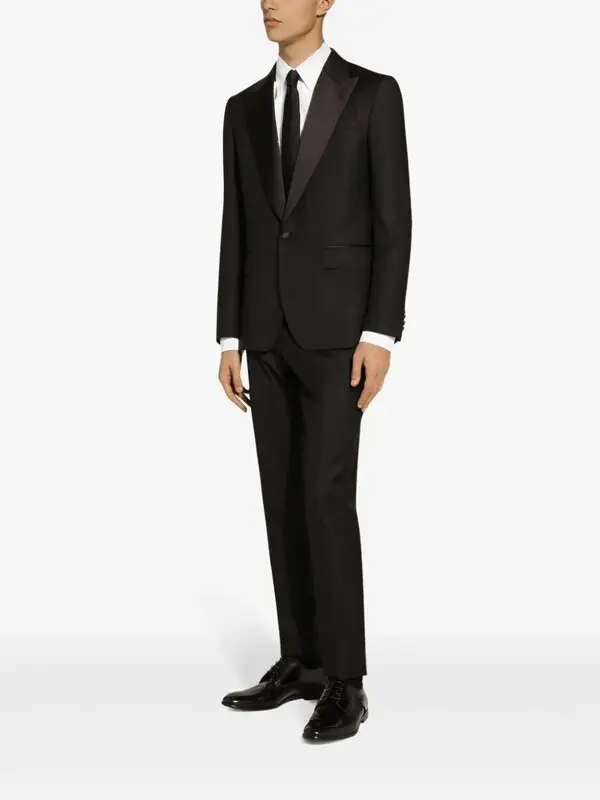 Dolce & Gabbana Single-breasted Tailored Suit With Pleated Trousers
