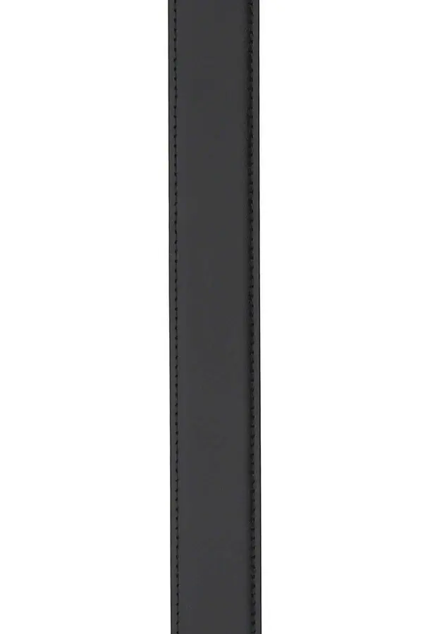 Montblanc Horseshoe Reversible Leather Belt - Black