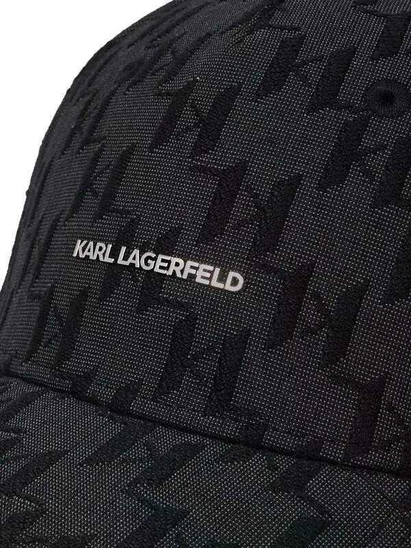 Karl Lagerfeld Monogram Jacquard Cap