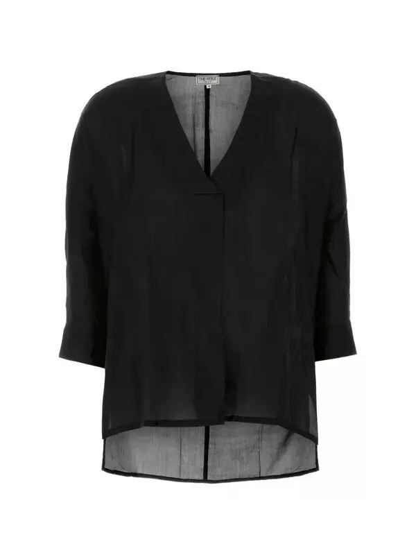 THE ROSE IBIZA Indochine Blouse - Black
