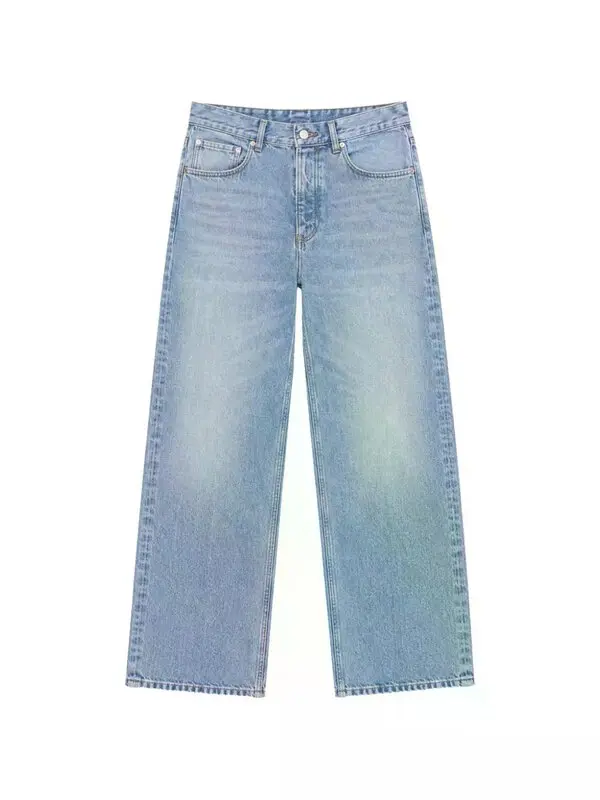 ICON DENIM LOS ANGELES Faded Straight-leg Jeans - Blue