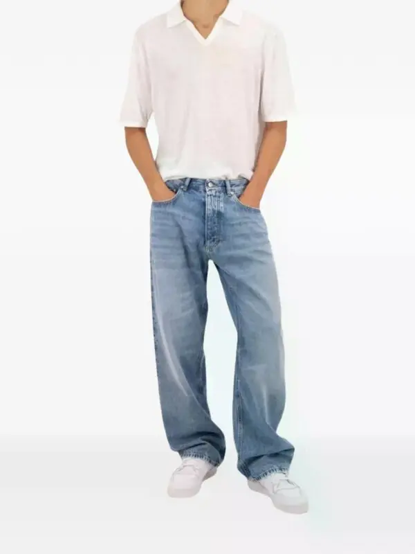 ICON DENIM LOS ANGELES Faded Straight-leg Jeans