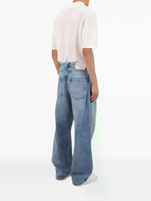 ICON DENIM LOS ANGELES Faded Straight-leg Jeans