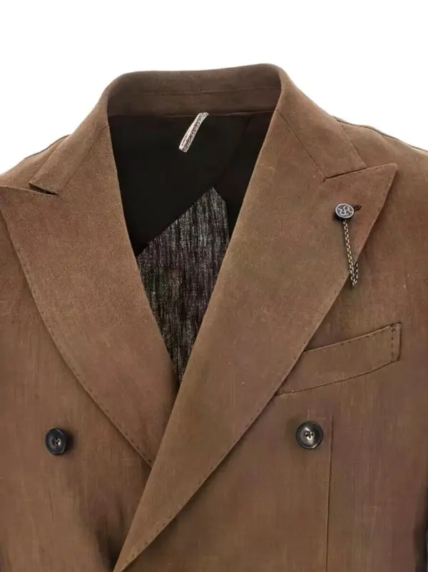 SANTANIELLO Peak-lapel Double-breasted Suit