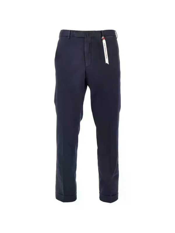 SANTANIELLO Tailored Trousers With Turned-up Hems