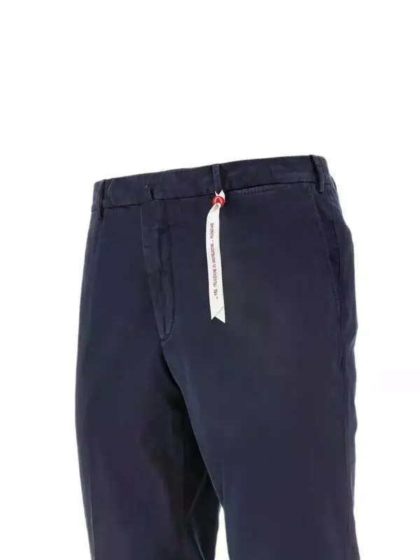 SANTANIELLO Tailored Trousers With Turned-up Hems