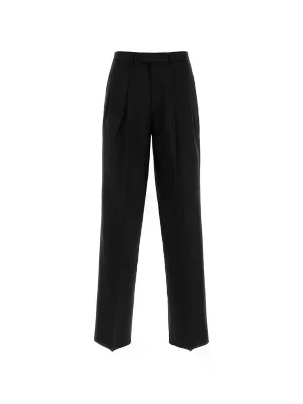 Givenchy Pleated Wool-blend Trousers - Black
