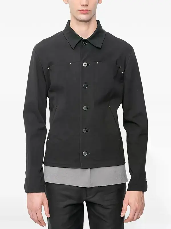 MA+ Trucker Cross-stitch Button-up Jacket
