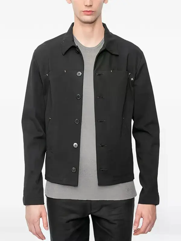 MA+ Trucker Cross-stitch Button-up Jacket