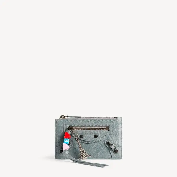 Balenciaga Le City Long Coin And Card Holder - Blue