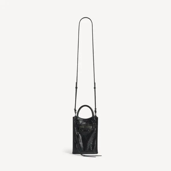 Balenciaga Le City Tote Phone Holder - Black
