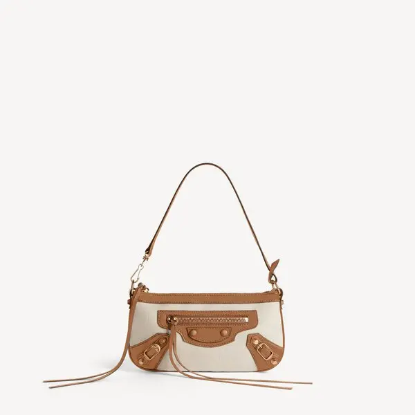 Balenciaga Le City Pouch On Strap With Aged-gold Hardware