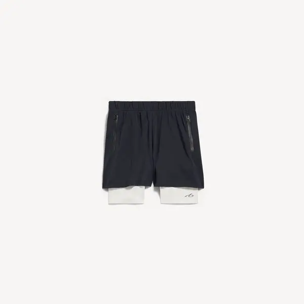 Balenciaga Techwear Shorts With Contrasting Layered Effect