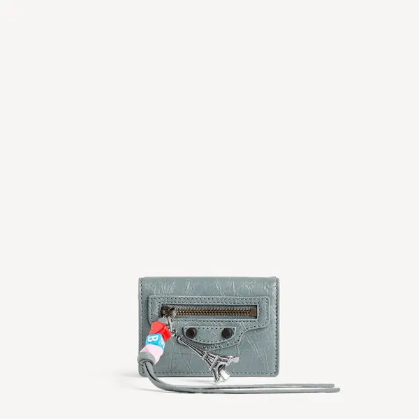 Balenciaga Le City Mini Wallet - Blue