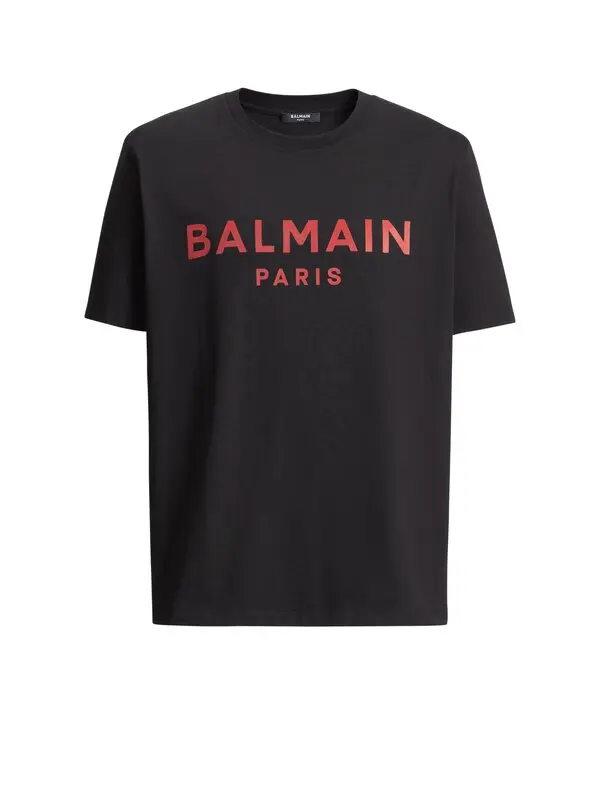 Balmain T-shirt With Paris Print - Multicolor
