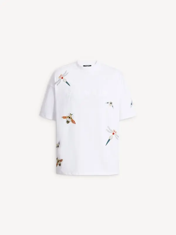 Balmain Embroidered Insect T-shirt