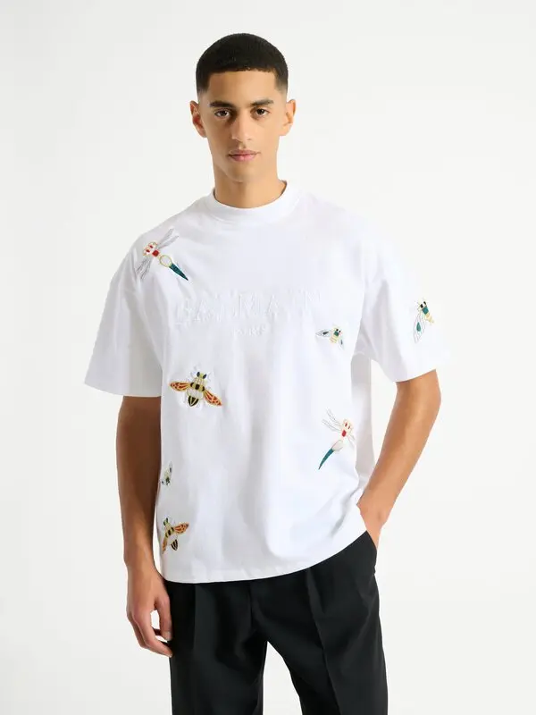 Balmain Embroidered Insect T-shirt