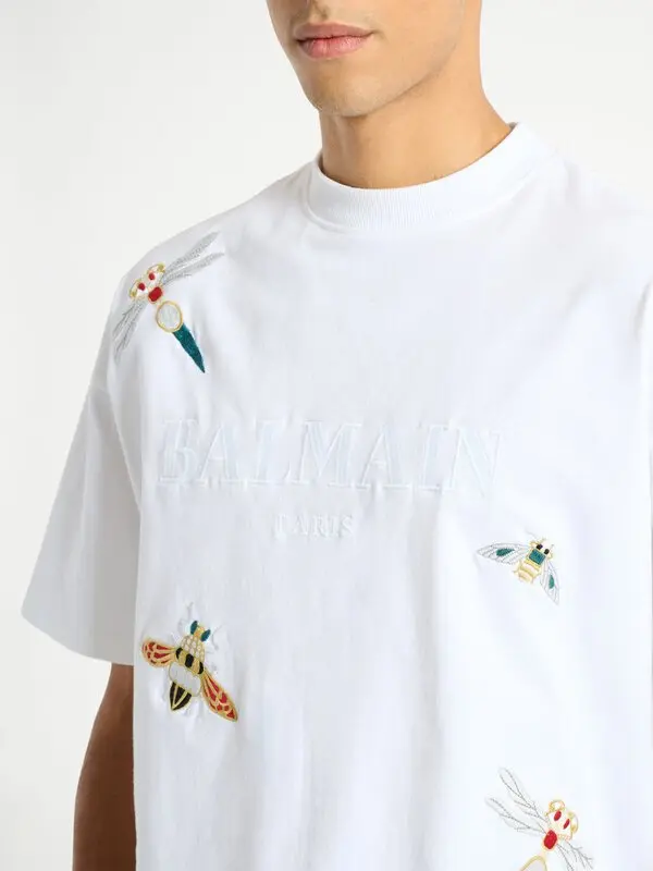 Balmain Embroidered Insect T-shirt