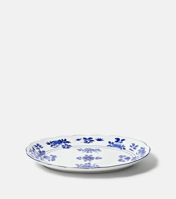 CABANA Gloria Floral Porcelain Platter - Blue