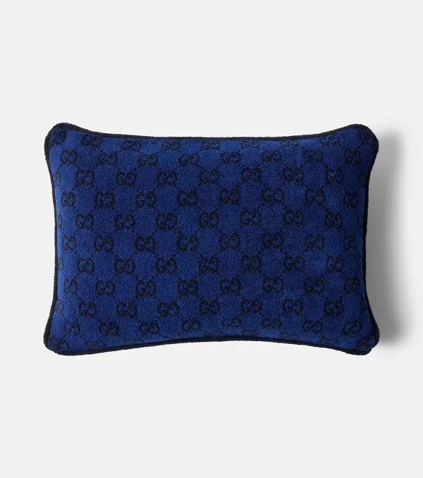 Gucci Gg Cotton Cushion - Blue