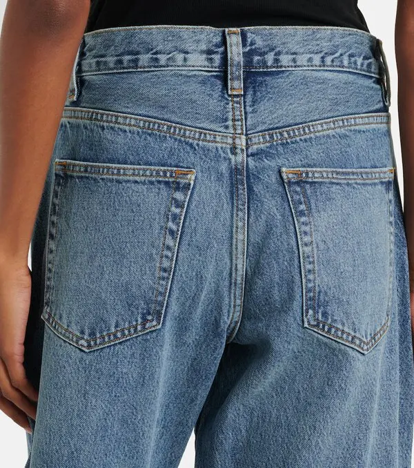 FRAME Bubble Barrel-leg Jeans In Knock Out - Blue