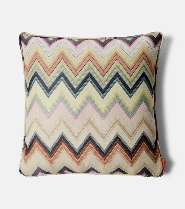 Missoni Agadir Zigzag Cotton-blend Cushion - Multicoloured