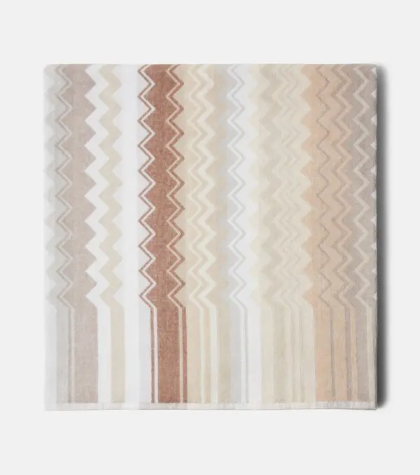 Missoni Giacomo Zigzag Cotton Terry Bath Sheet - Beige