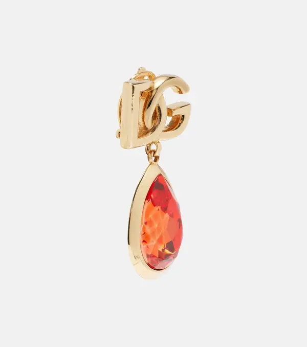 Dolce & Gabbana Crystal Embellished Clip-on Earrings