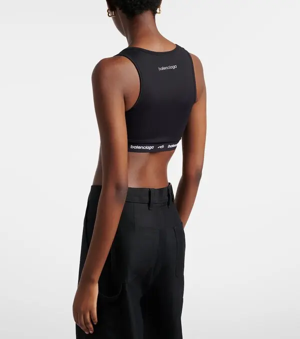 Balenciaga Logo Sports Bra