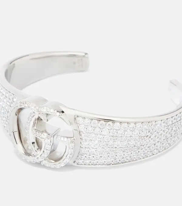 Gucci Gg Marmont Embellished Cuff Bracelet