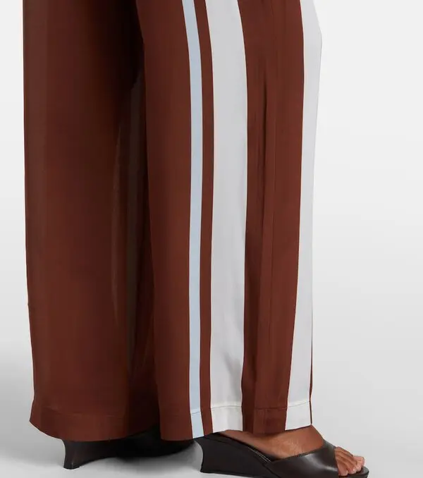 SIR. Marais Silk Wide-leg Pants - Brown