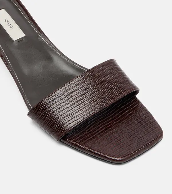TOTEME Embossed Leather Mules