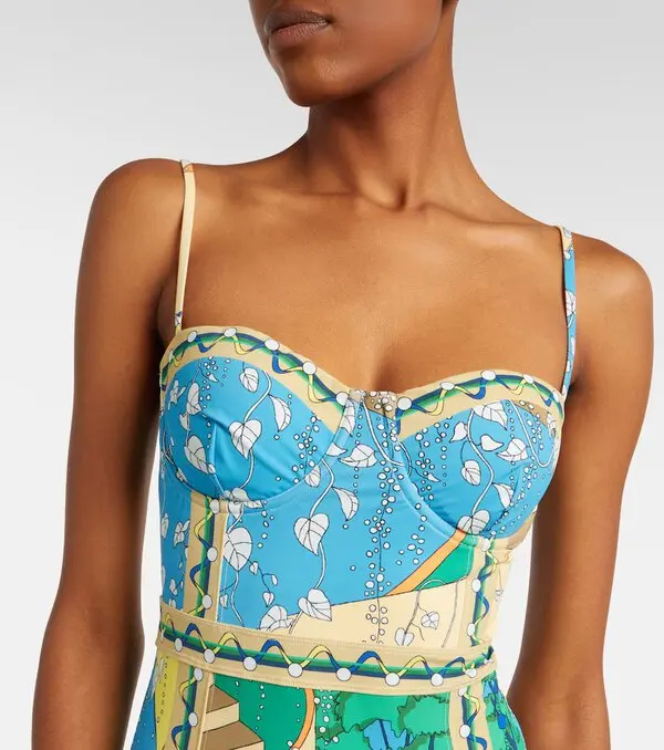 Tory Burch Printed One Piece Swimsuit