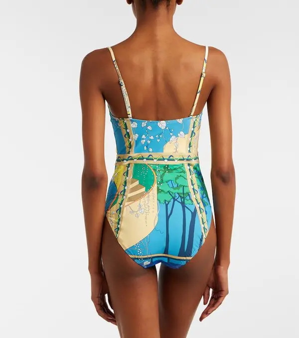 Tory Burch Printed One Piece Swimsuit
