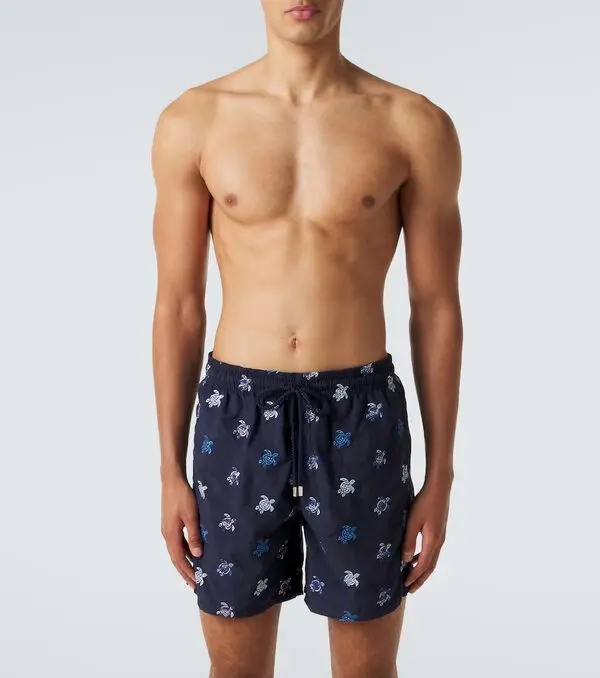 Vilebrequin Printed Swim Trunks - Blue