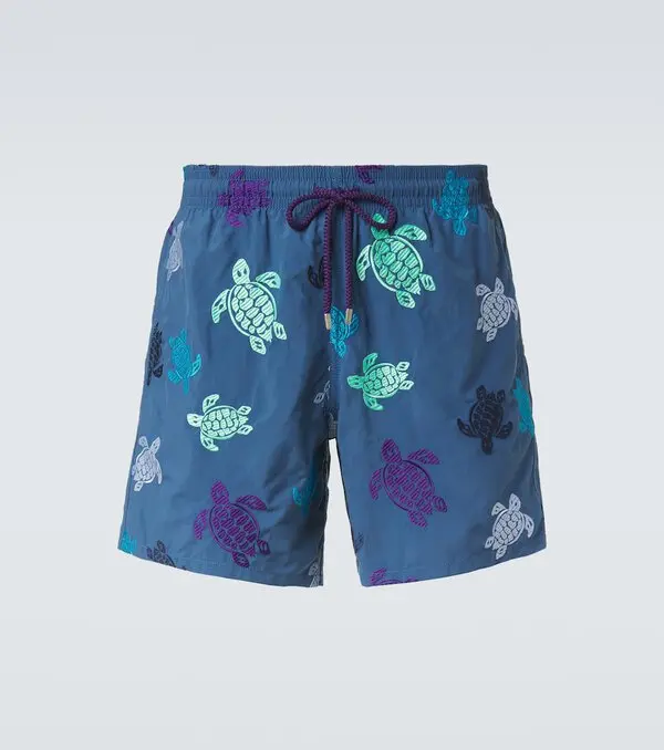 Vilebrequin Embroidered Swim Trunks - Blue