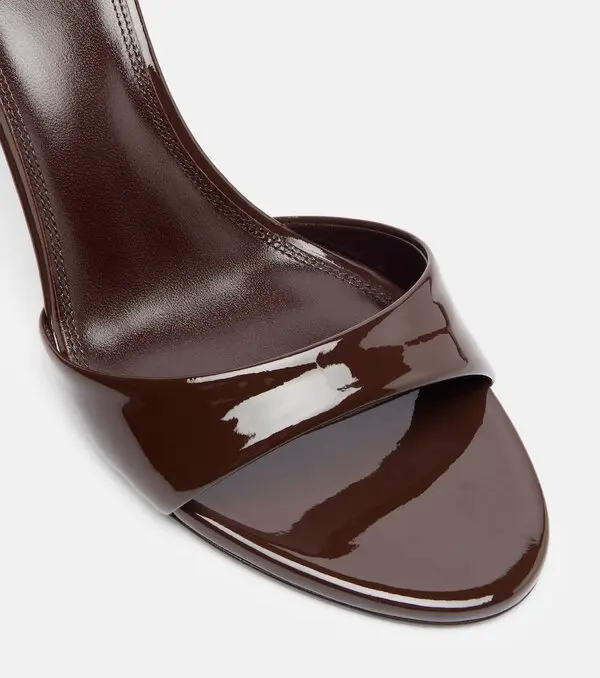 Paris Texas Lidia Patent Leather Mules - Brown