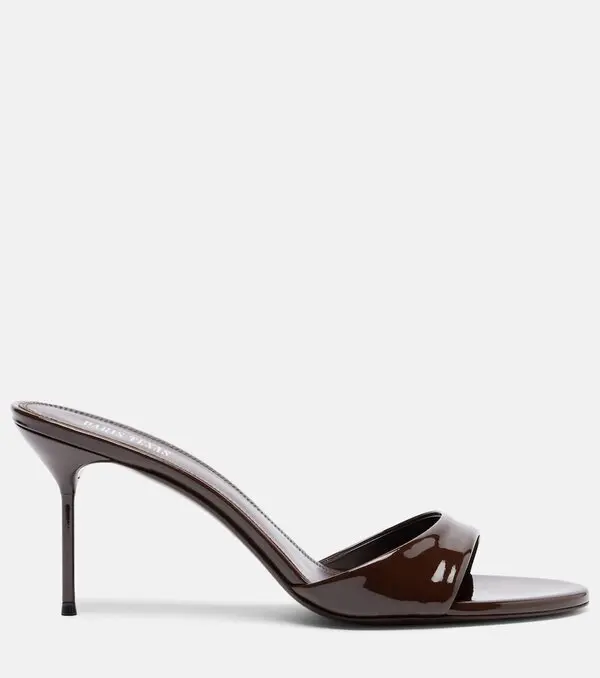 Paris Texas Lidia Patent Leather Mules - Brown