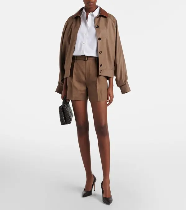 Ralph Lauren Denise Belted Linen Shorts