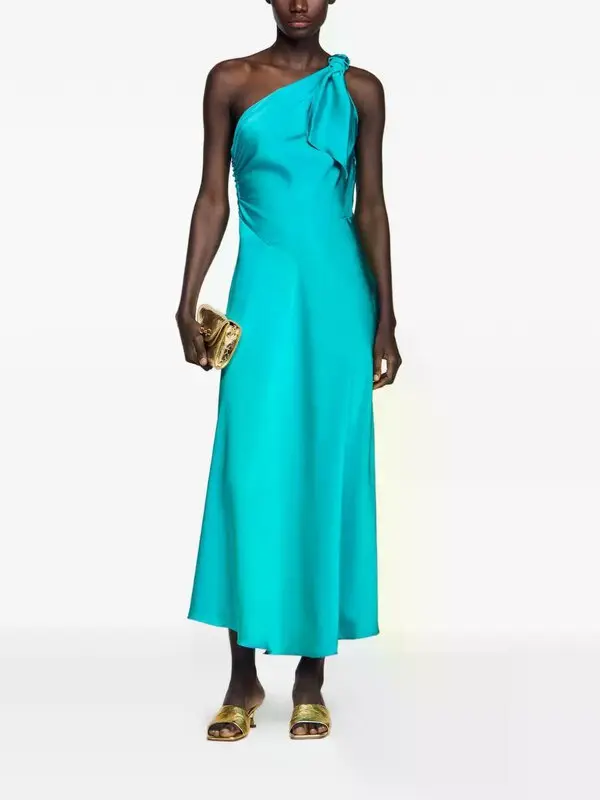 Sandro One-shoulder Midi Dress