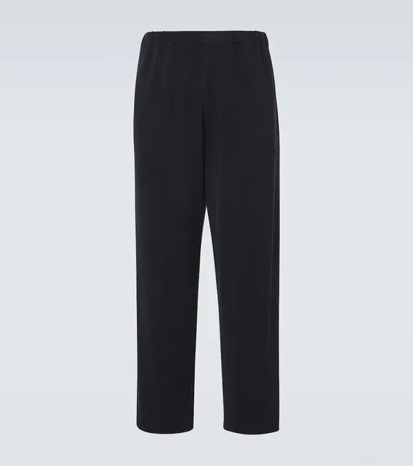 Giorgio Armani Knitted Wide-leg Pants - Blue