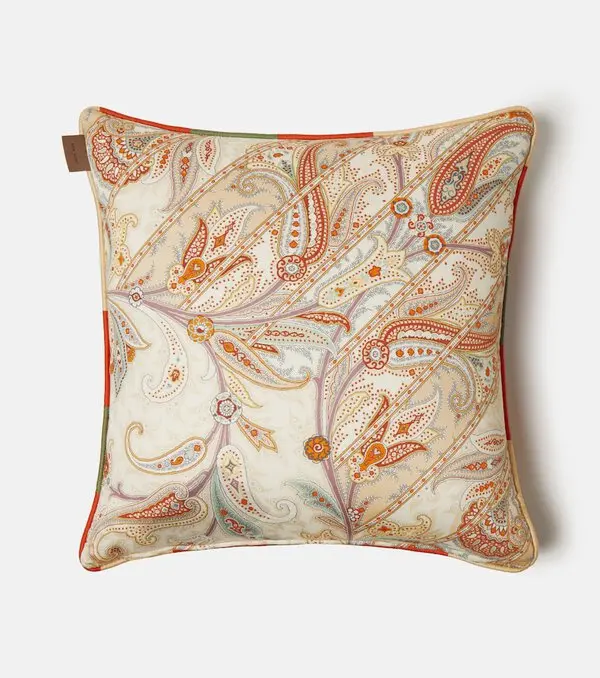 Etro Paisley Cotton Cushion