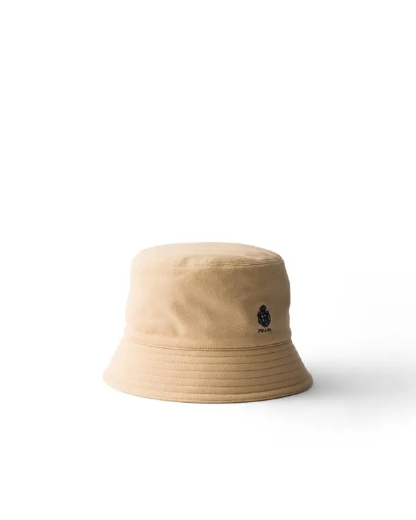 Prada Piqué Bucket Hat - Neutral